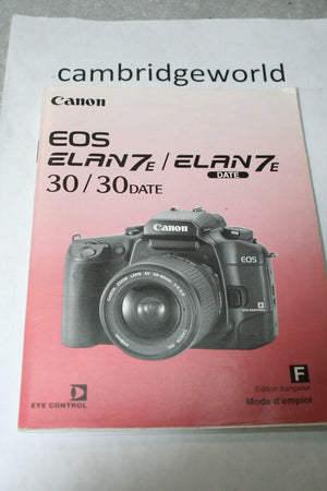 CANON EOS ELAN 7 7E CAMERA NEW INSTRUCTION MANUAL GUID BOOK ORIGINAL F