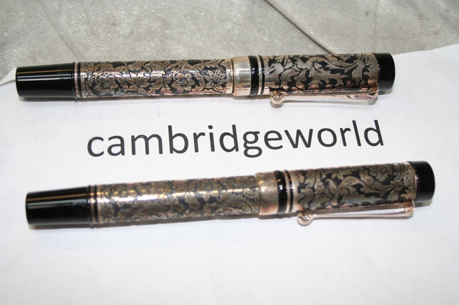 FOUNTAIN PEN and BALL PEN OLD FASHION PEN SET NEW OLD STOCK with WOODE